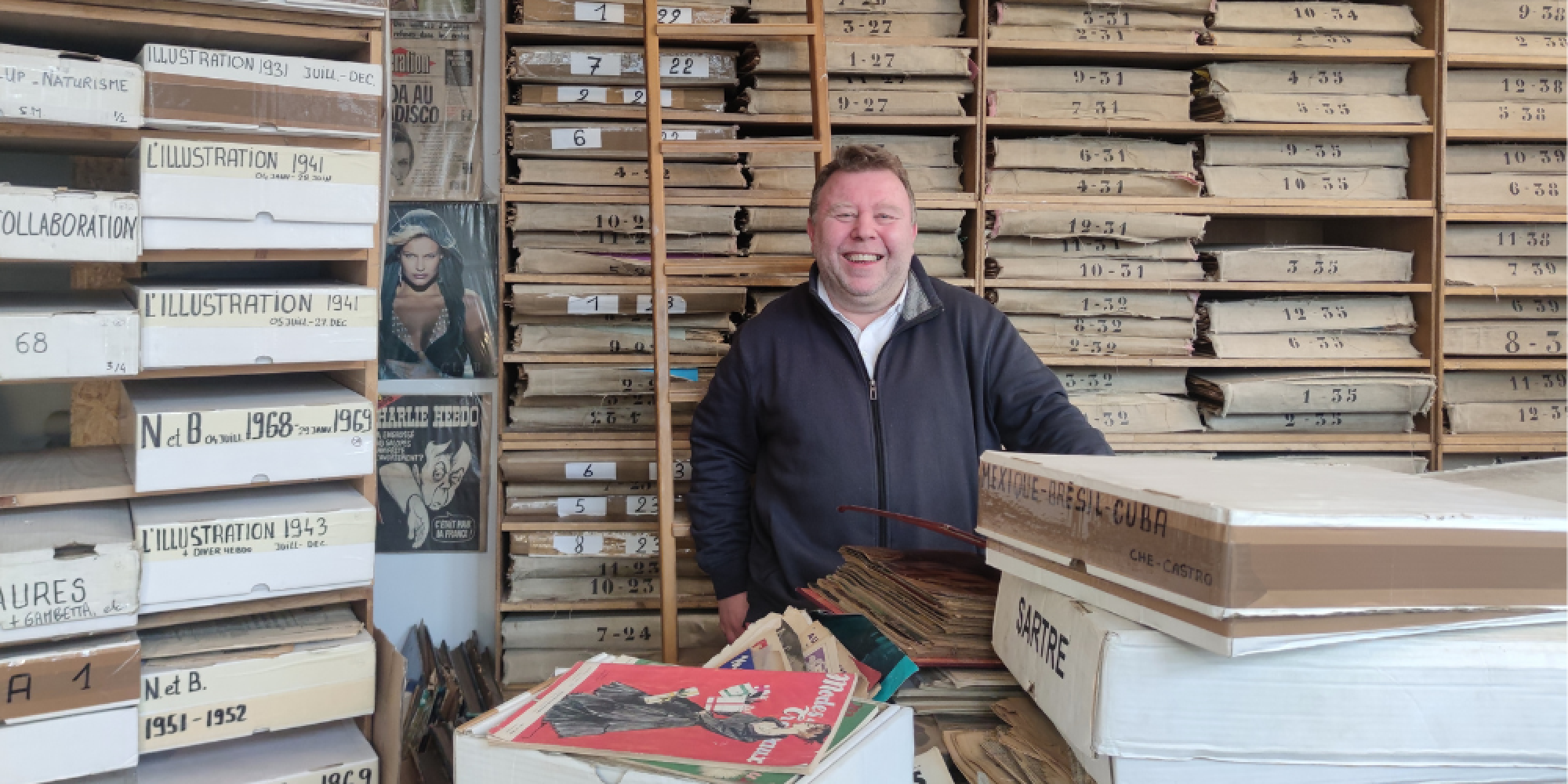 Jacques, libraire dans la plus vieille boutique de presse ancienne d ...