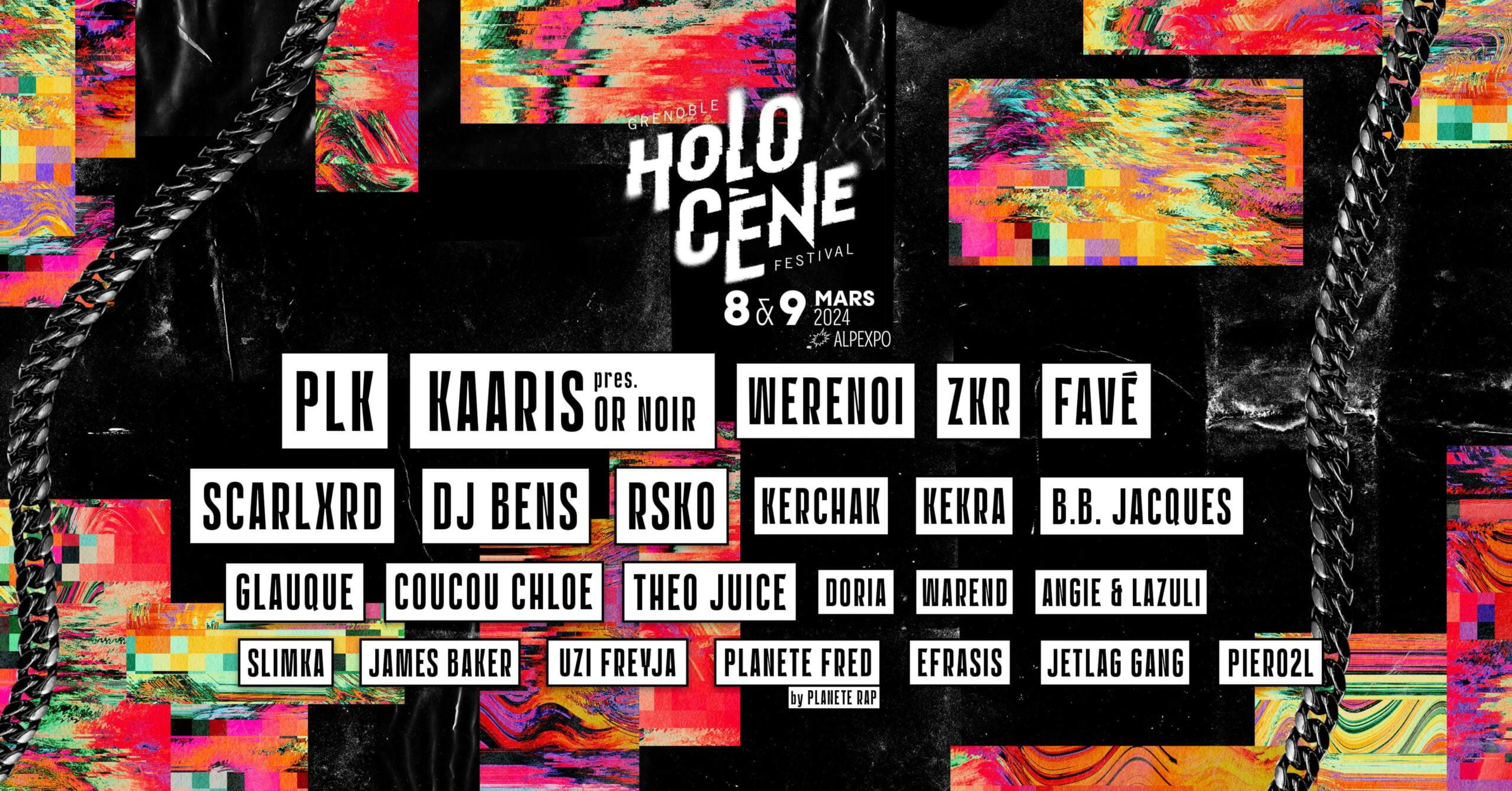 HOLOCÈNE FESTIVAL DE RETOUR LES 8 & 9 MARS 2024 – GRENOBLE