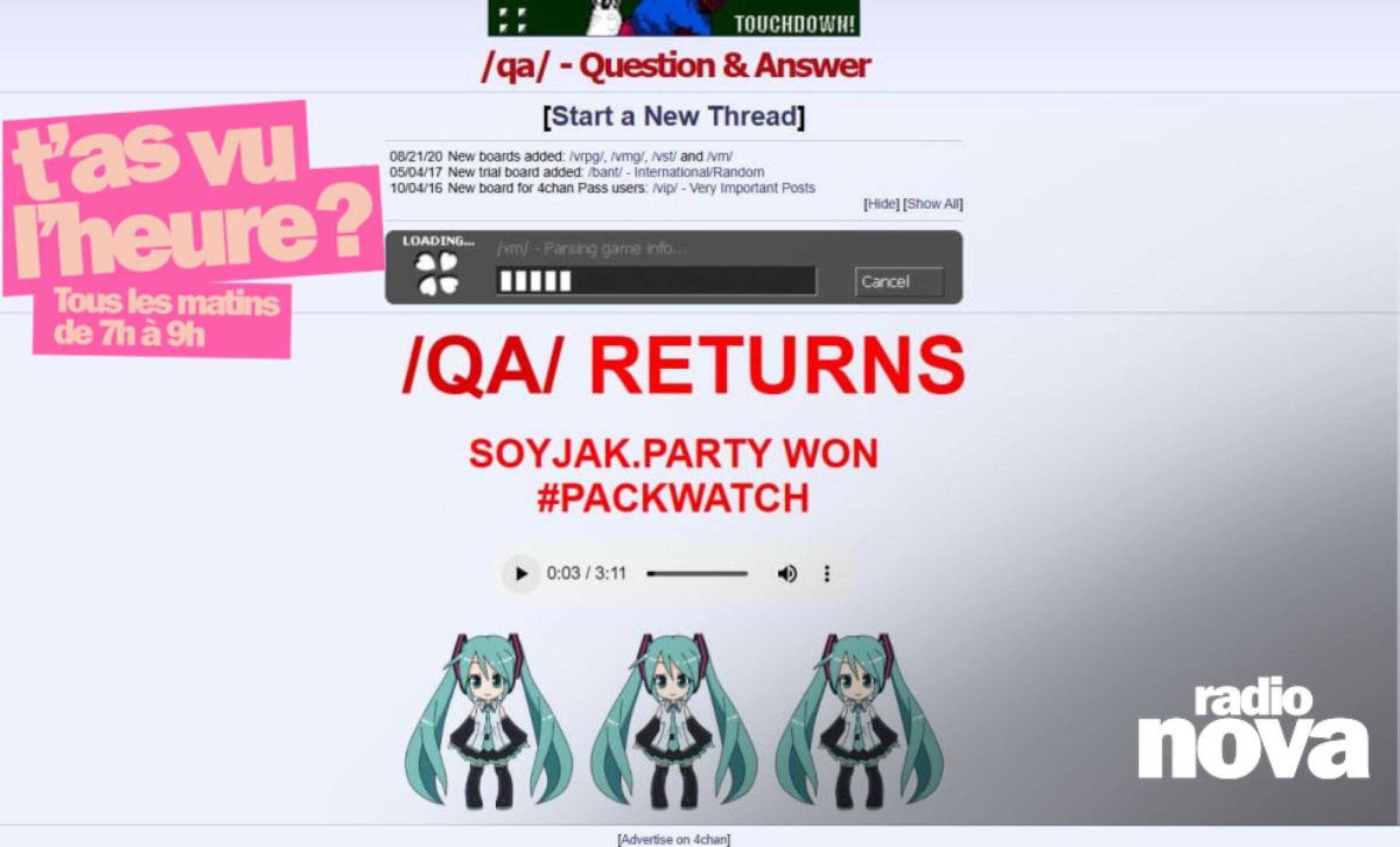 Le hack de la puissante poubelle du net, le forum "4chan" - Radio Nova