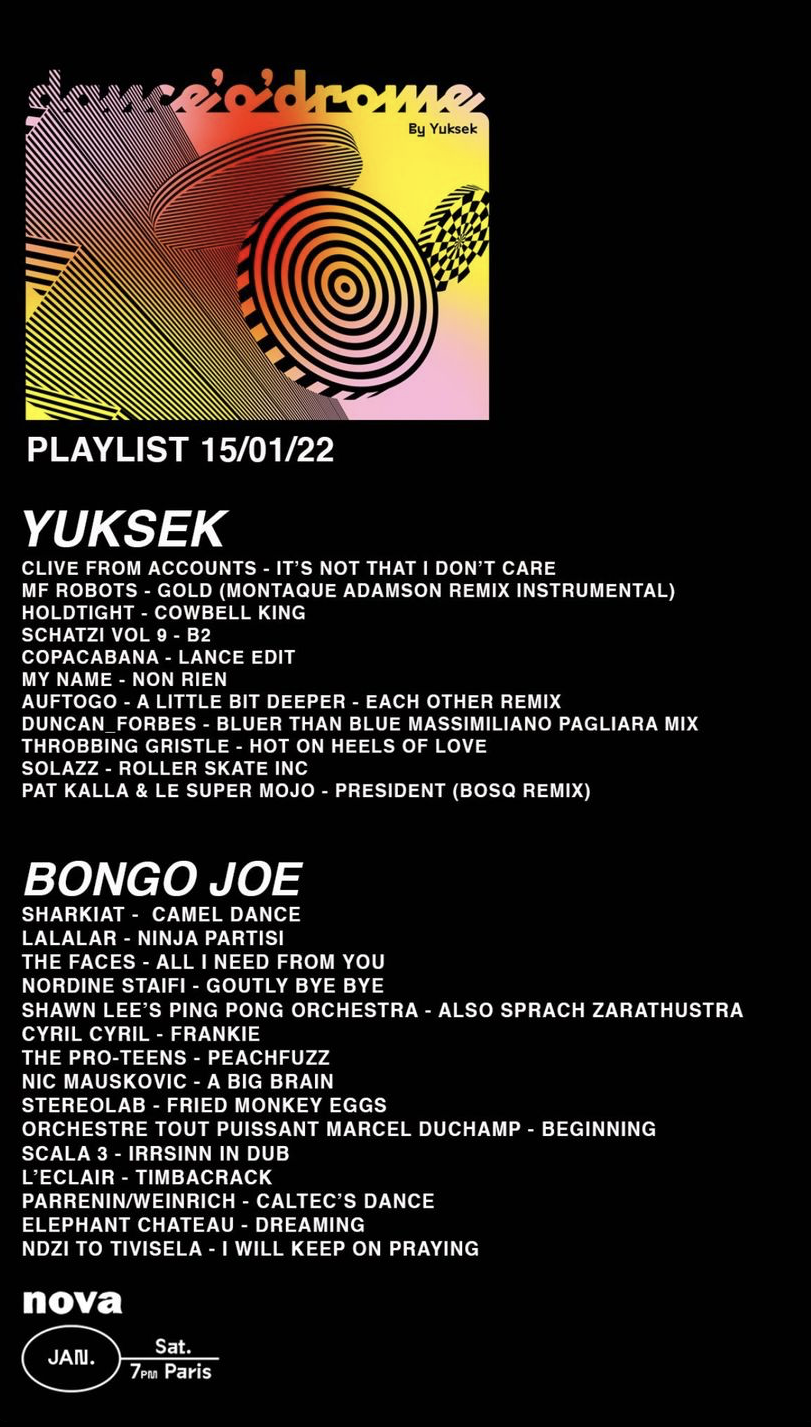 « Dance’o’drome » #63 : le mix de Yuksek, avec Bongo Joe Records ...